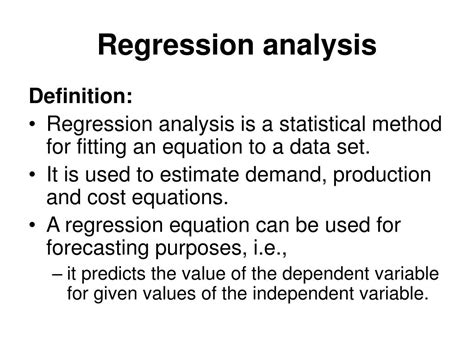 Ppt Regression Analysis Powerpoint Presentation Free Download Id