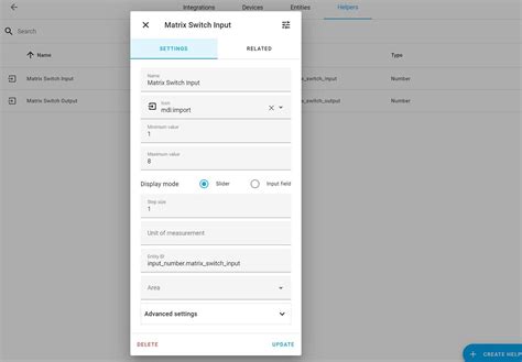 how to display this custom integration configuration home