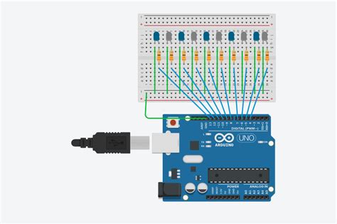 chasing light effect arduino project hub