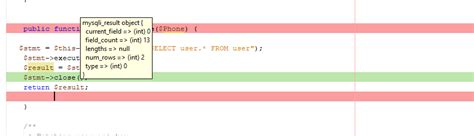 php mysqli query returns data but the result variable is null stack