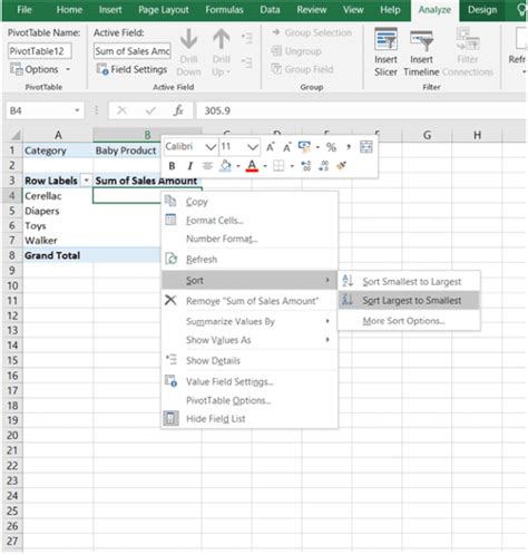 how to insert a pivot table in excel pivot table basics