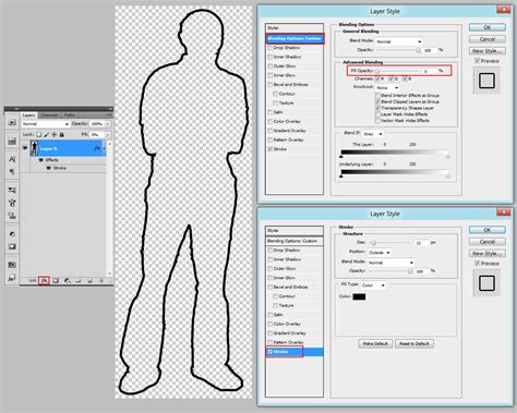 how to make an outline in photoshop of a picture
