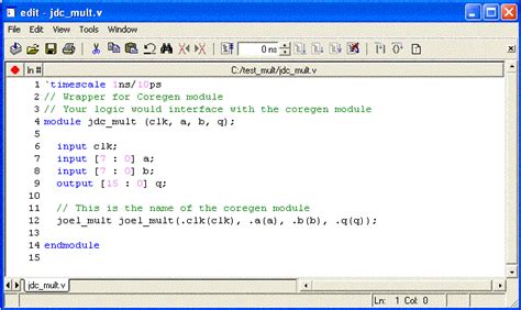 xilinx coregen elements in modelsim