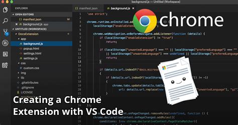 creating a chrome extension with vs code · gerald s blog about