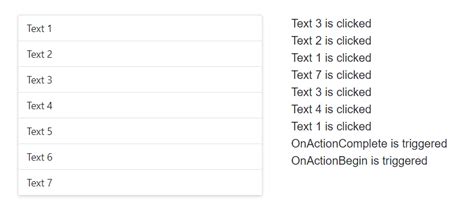 trace events of listview in blazor listview component syncfusion