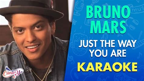 Bruno Mars Just The Way You Are Karaoke Cantoyo Youtube