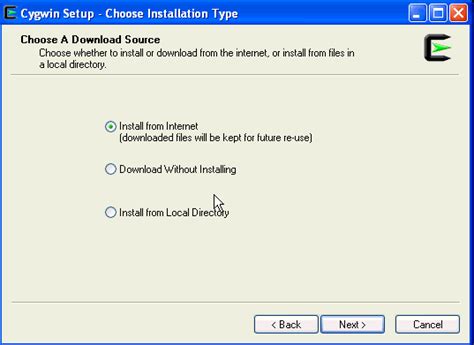 installing cygwin