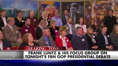 Frank Luntz Focus Group Picks Their Gop Debate Winner Youtube