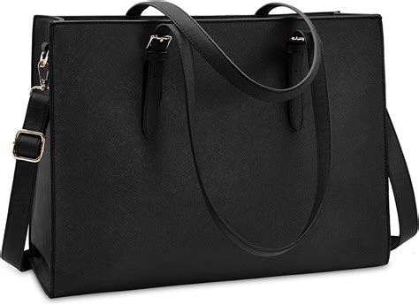 Laptop Bag For Women Waterproof Lightweight Leather 15 6 Inch Computer