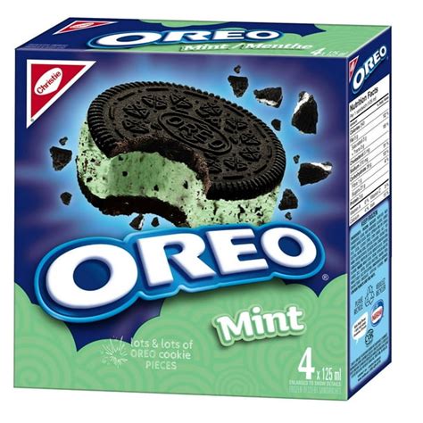 Oreo® Mint Frozen Dessert Sandwich Walmart Ca