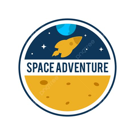 フラットなデザインの宇宙冒険ラベルイラスト画像とpngフリー素材透過の無料ダウンロード Pngtree
