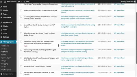 wp rss aggregator core plugin overview youtube