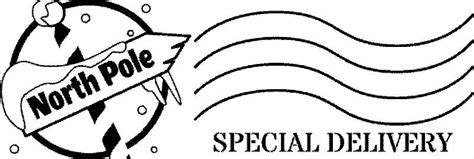 North Pole Special Delivery Santa Stamp Uk