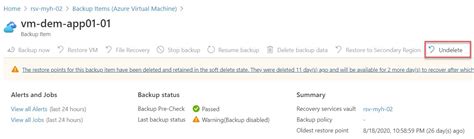 azure backup restore an azure iaas vm from a soft deleted backup wim