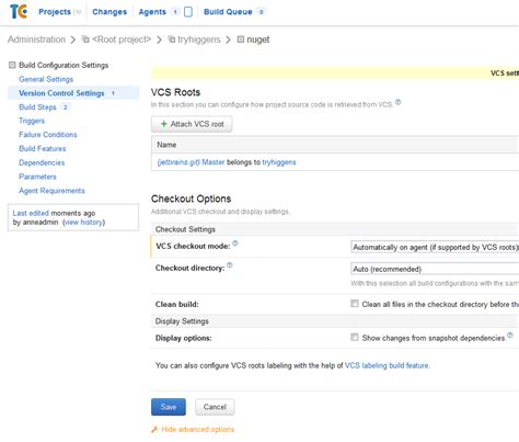 using git commands in a teamcity build step stack overflow