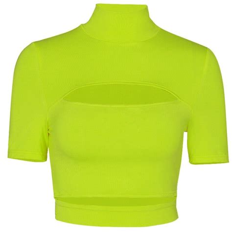 Tank Top Half Turtleneck T Shirt Terylene Slim Fit Cropped Top Women Ebay