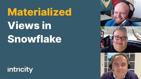 materialized views in snowflake youtube