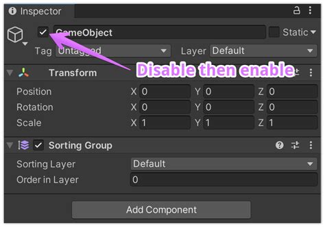 sorting group order in layer not working correctly objects are
