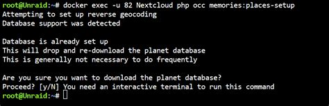 docker permisions to run occ command memories nextcloud community