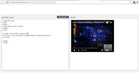 html youtube video not showing in iframe stack overflow