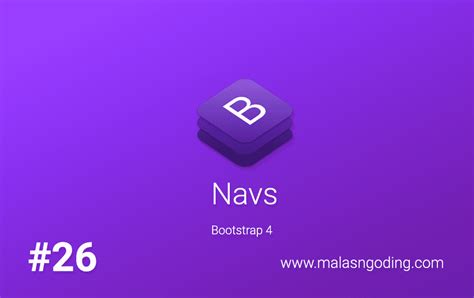 tutorial belajar bootstrap 4 part 18 membuat menu navigasi