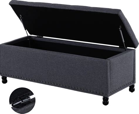Youdenova Storage Ottoman Bench 46 Inch Storage Bench