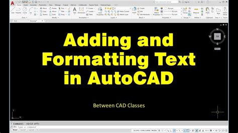 adding and formatting text in autocad youtube