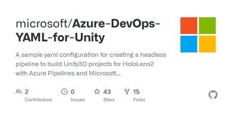 github microsoft azure devops yaml for unity a sample yaml