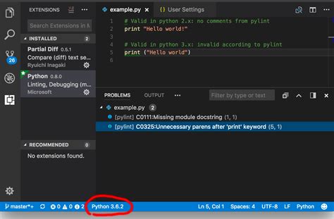 how to get pylint to use python 3 in vs code itecnote