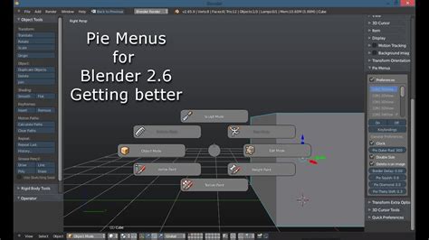 pie menus for blender youtube