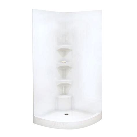 Maax Boreal I 37 In X 37 In X 78 In One Piece Corner Shower Stall In