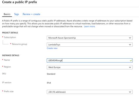 static ip ranges with azure public ip prefixes laptrinhx
