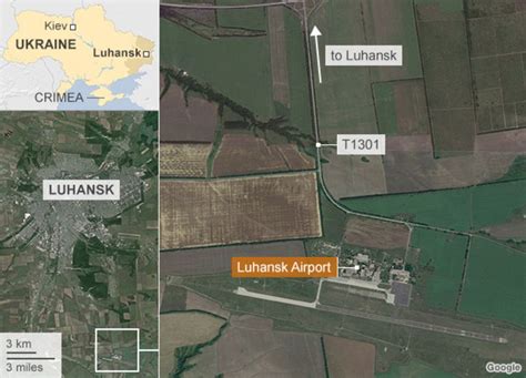 Ukraine Crisis Troops Abandon Luhansk Airport After Clashes Bbc News