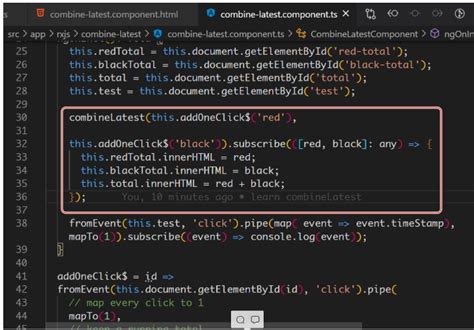 rxjs combinelatest operator 的数组用法 阿里云开发者社区