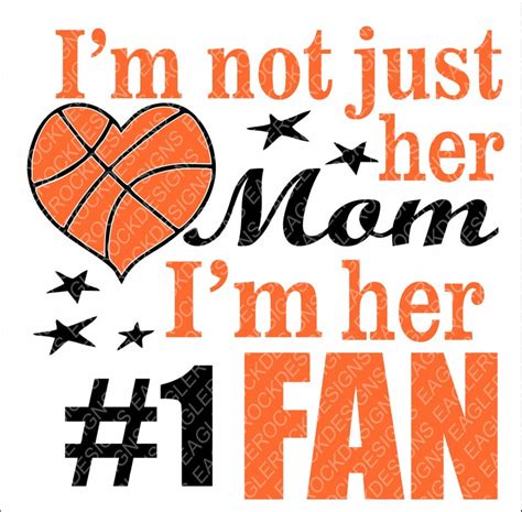 Basketball Mom Number 1 Fan Svg Dxf Eps Cut File Etsy