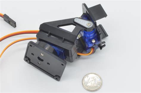 pan tilt bracket kit includes servos bc robotics