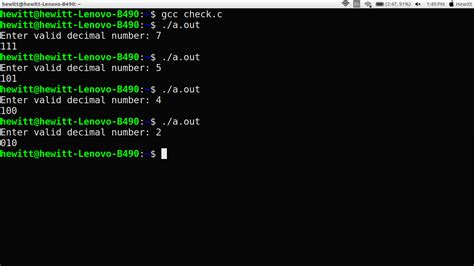 [solved] decimal to binary convert in c c