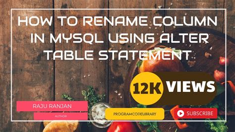 how to rename an existing column field of table using