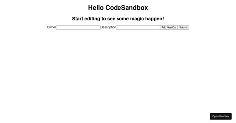 dynamic input form codesandbox