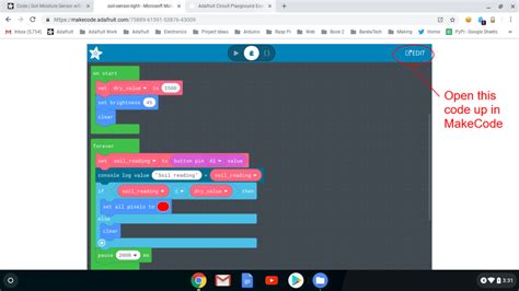 using makecode using circuit playground express makecode and