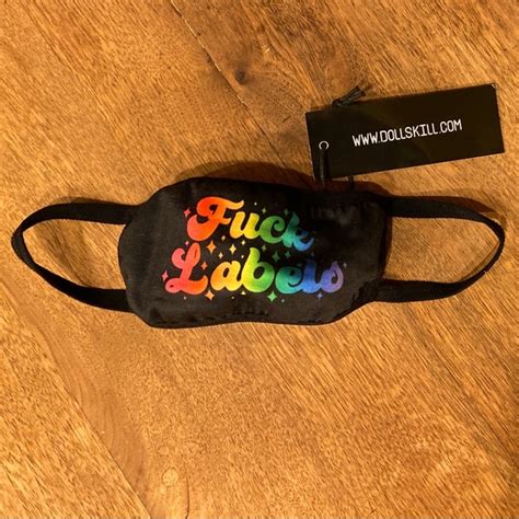 Dolls Kill Accessories Dolls Kill Fuck Labels Face Mask Poshmark