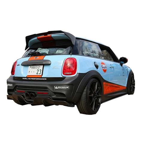 For 2014 2022 Mini F56 Hatchback Duell Ag Style Glass Fiber Rear Bumper