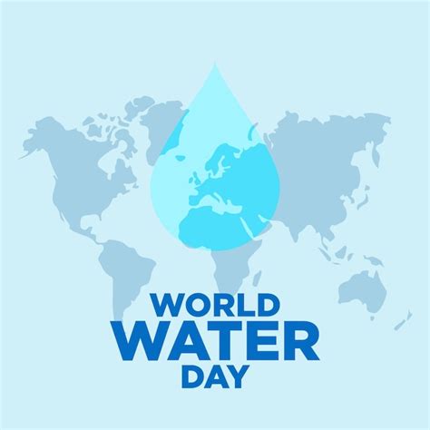 Premium Vector World Water Day Poster Banner