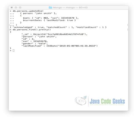 mongodb data models example examples java code geeks 2021