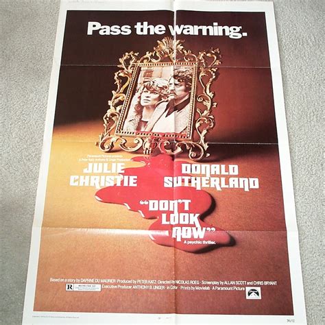 Original Dont Look Now Movie Poster 1973 Nicolas Roeg Donald