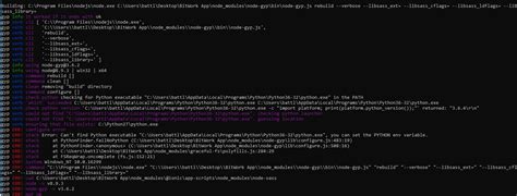 npm errors encountered with node sass and python while installing npm