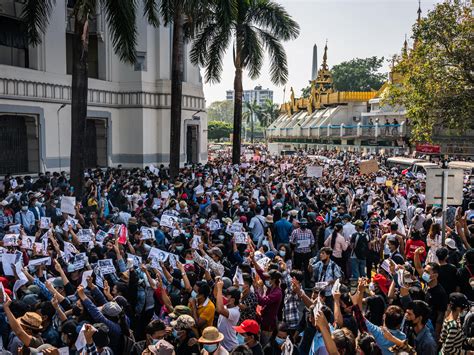 Myanmar Coup Military Defends Takeover And Enacts Curfew As Protests