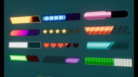 sdf robo progress bars showcase 2 [unreal engine 4] youtube