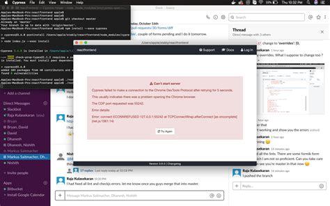 cypress failed to make connection to devtools · issue 5634 · cypress