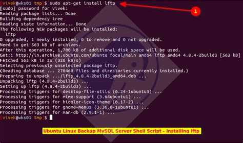 Ubuntu Linux Backup Mysql Server Shell Script Nixcraft